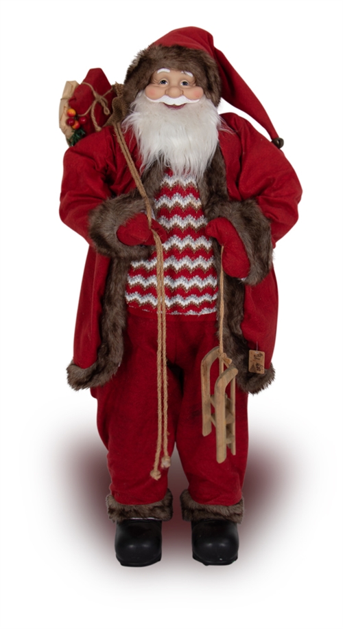 Nissefigur 120 cm. • Med en bjelle i luen • Stor nisse